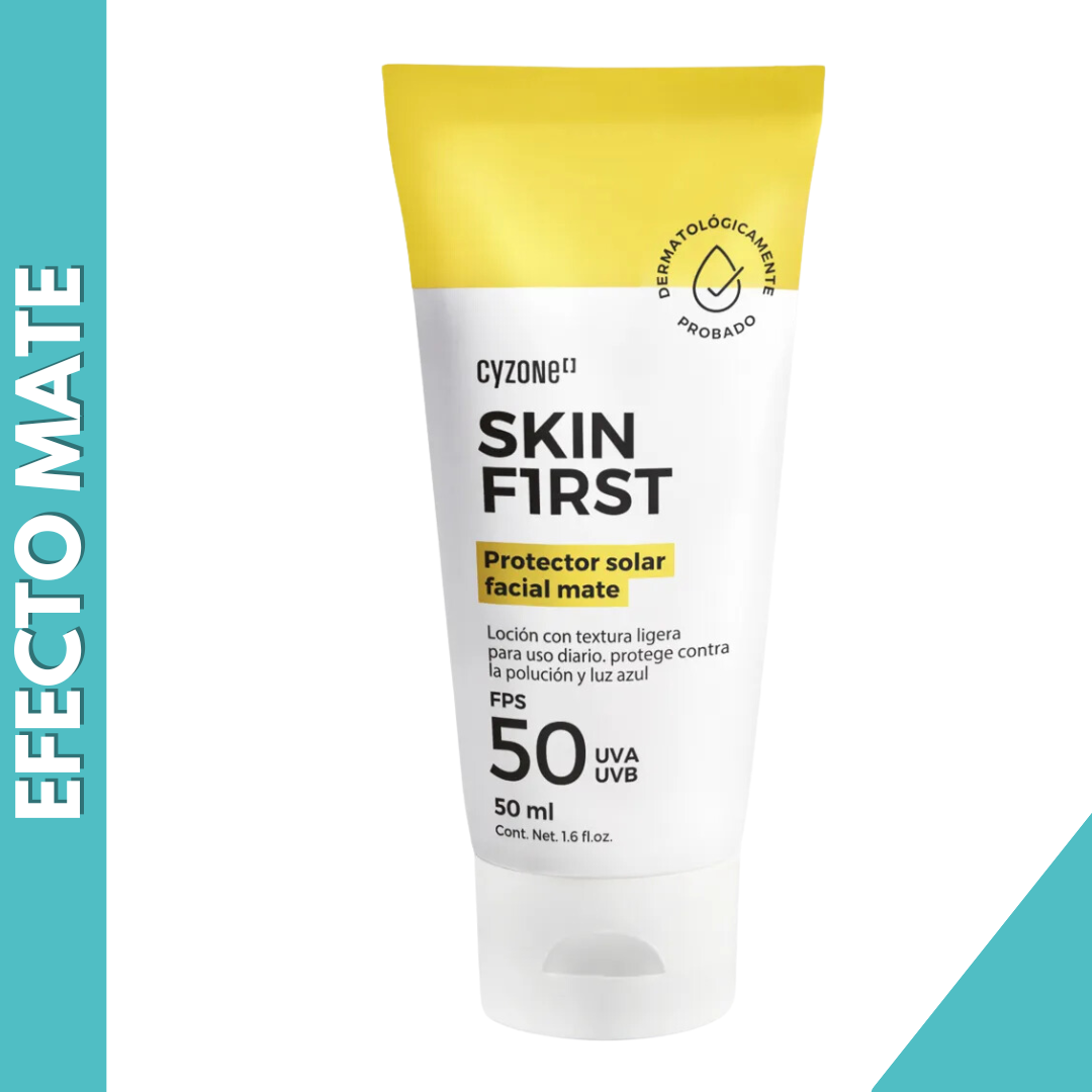 PROTECTOR SOLAR PARA ROSTRO MATE SKIN FIRST – El Faro Shop